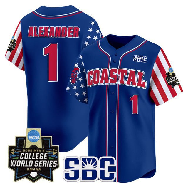 2026 Sebastian Alexander #1 Coastal Carolina Chanticleers Independence ...