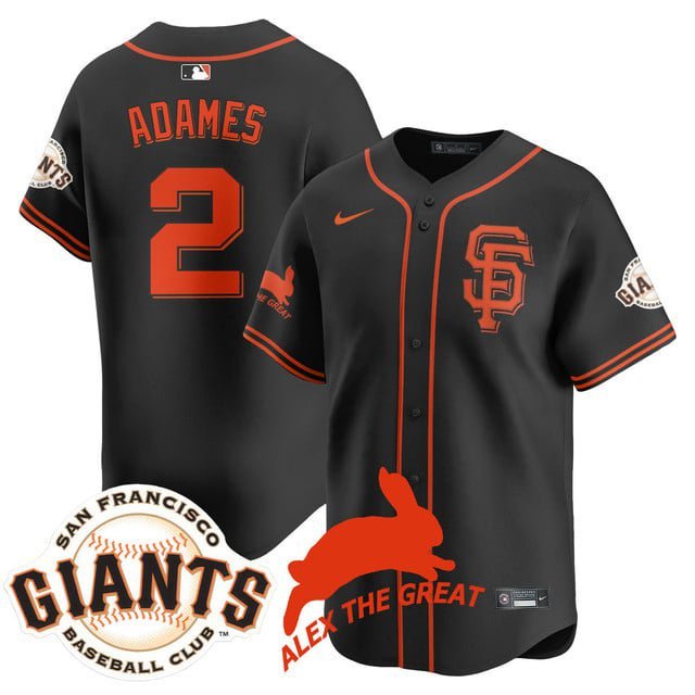 2026 Willy Adames #2 San Francisco Giants Alex the Great Rabbit ...