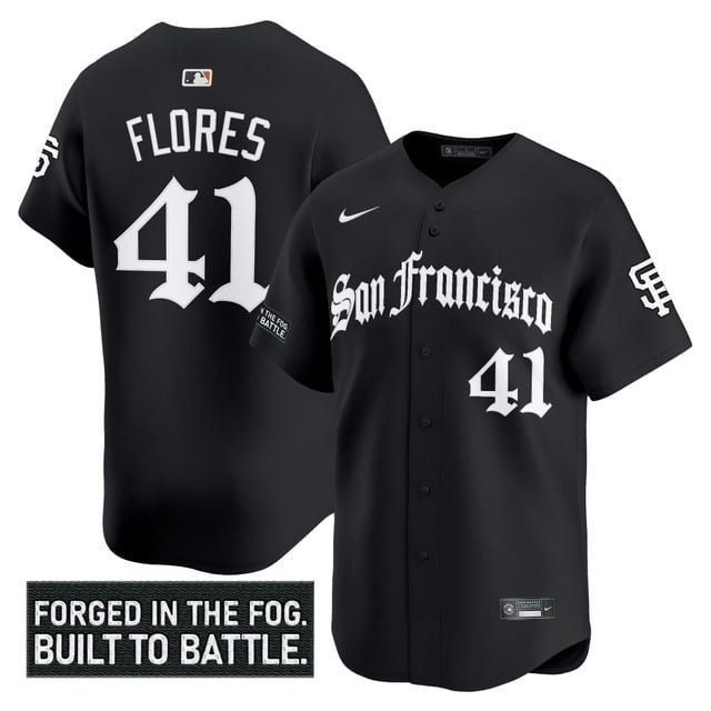 2026 Wilmer Flores #41 San Francisco Giants Gothic Fog Edition Premier ...