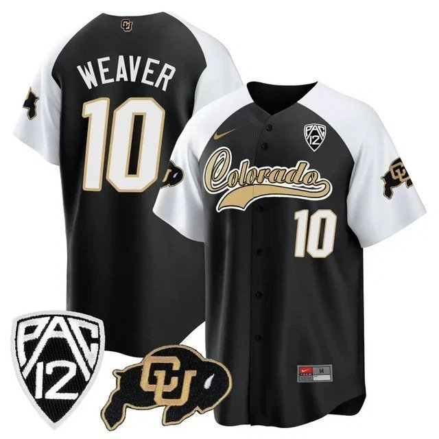 2026 Xavier Weaver #10 Colorado Buffaloes Baseball Alternate - All Stitched