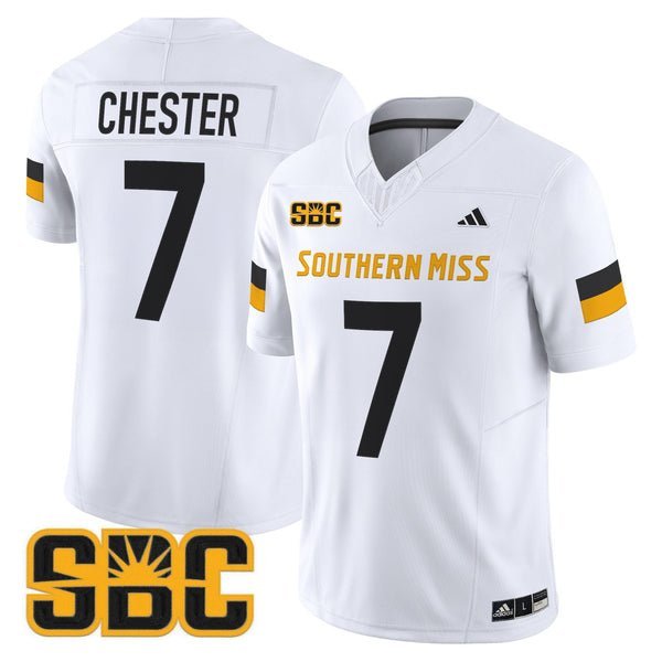 2026 Carl Chester #7 Southern Miss Golden Eagles Vapor Limited Stitched ...