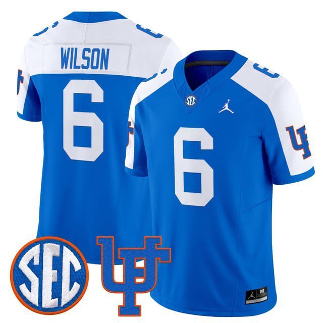 2026 Dallas Wilson #6 Florida Gators 1960s Throwback Vapor Limited ...