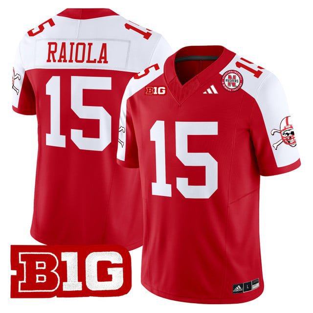 2026 Dylan Raiola #15 Nebraska Cornhuskers Vapor Limited Red Alternate ...