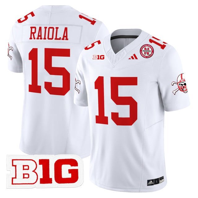 2026 Dylan Raiola #15 Nebraska Cornhuskers Vapor Limited White V2 - All ...