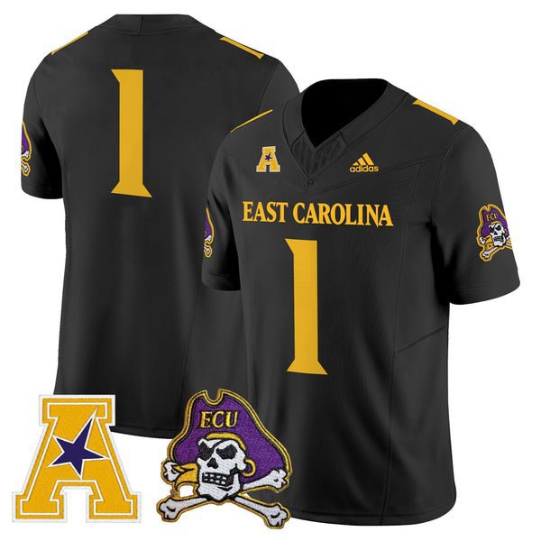 2026 Team #1 East Carolina Pirates Vapor Limited Stitched Black