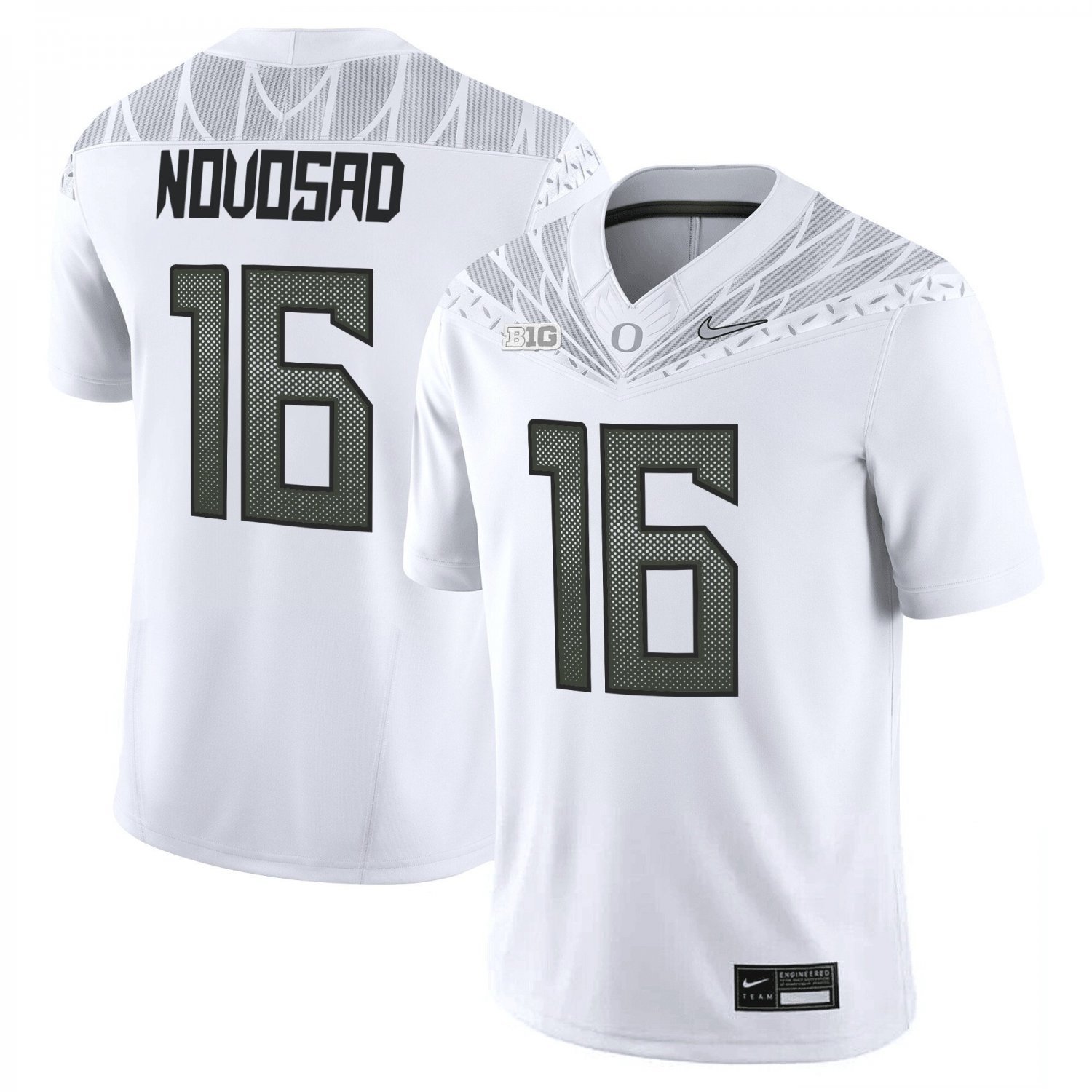 Austin Novosad #16 Oregon Ducks 2025 Vapor Limited V2 Stitched White