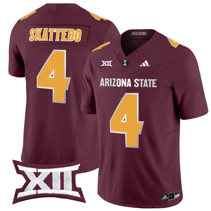 Cam Skattebo #4 Arizona State Sun Devils 2024 Vapor Limited Maroon