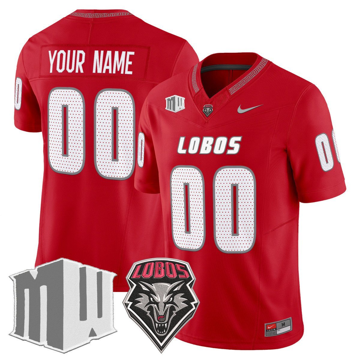 Custom New Mexico Lobos Name, Number 2025 Vapor Limited Stitched Red