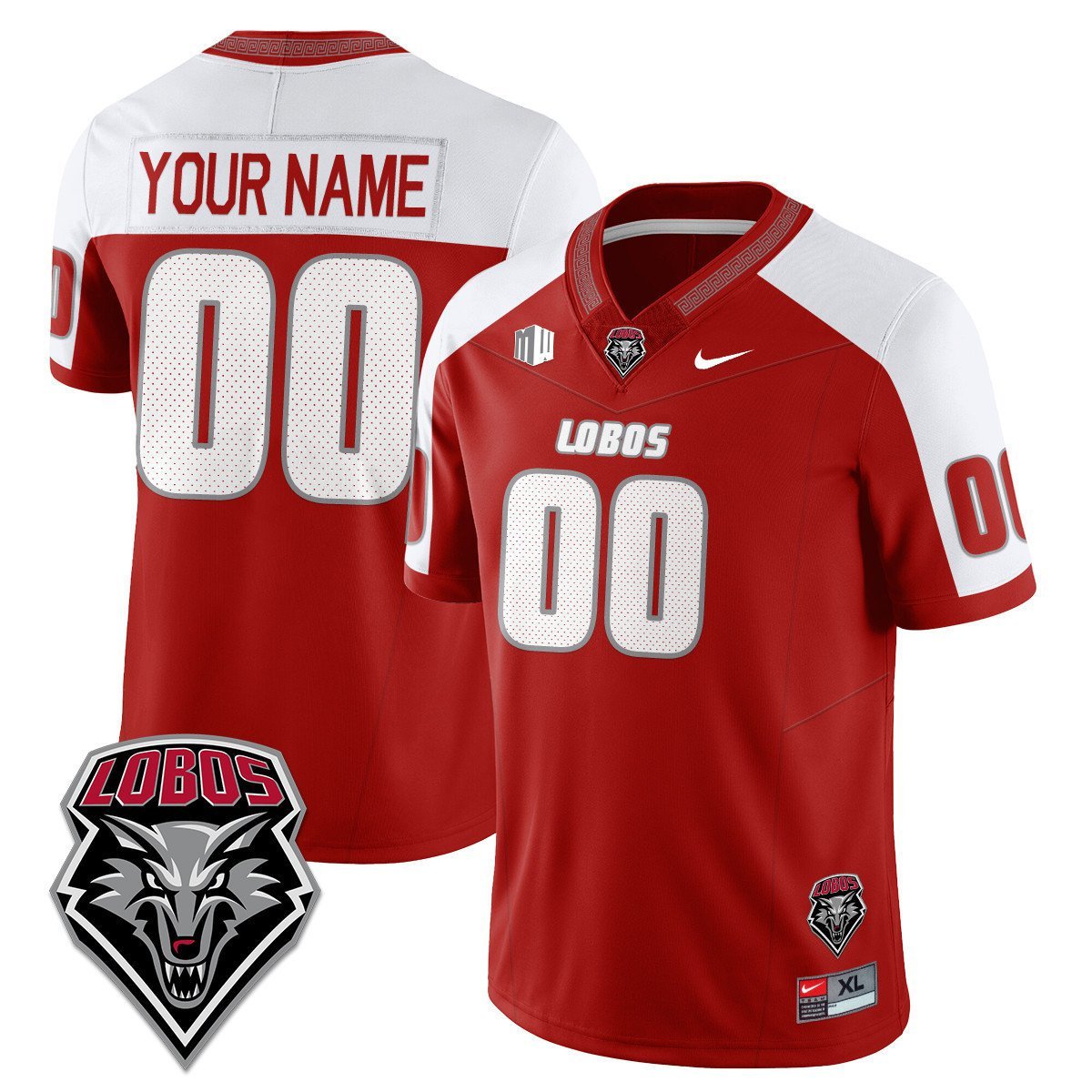 Custom UNM Lobo Name, Number 2025 Stitched Alternate