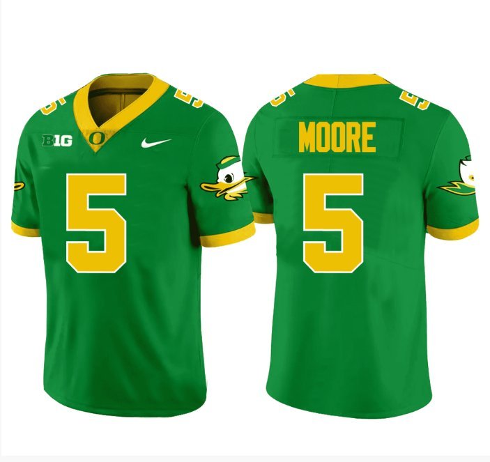 Dakorien Moore #5 Oregon Ducks Green