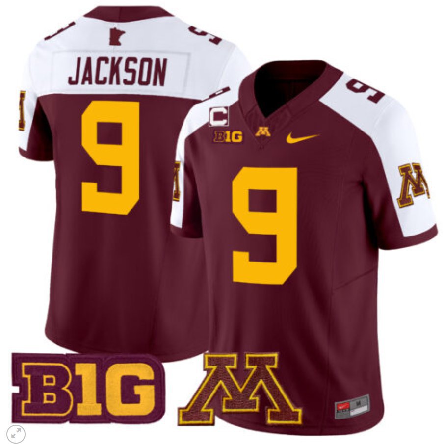 Daniel Jackson #9 Minnesota Golden Gophers Vapor Limited Maroon Alternate