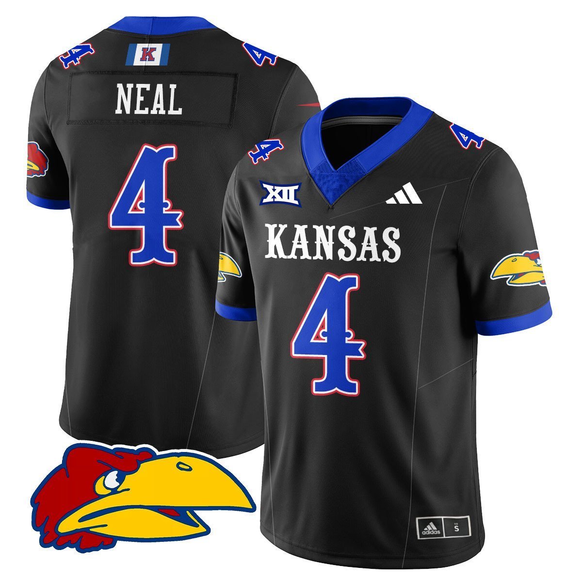Devin Neal #4 Kansas Jayhawks 2025 Limited Stitched Black