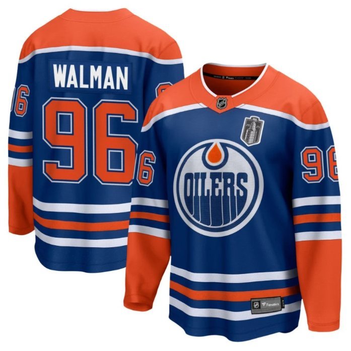Jake Walman 96 Edmonton Oilers 2025 Stanley Cup Final Home Breakaway ...
