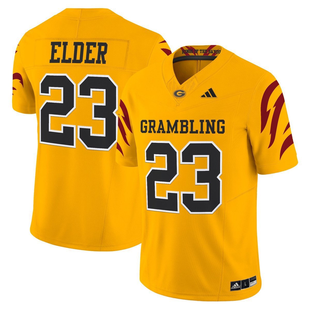Keilon Elder #23 Grambling Tigers 2025 Vapor Limited Stitched Gold