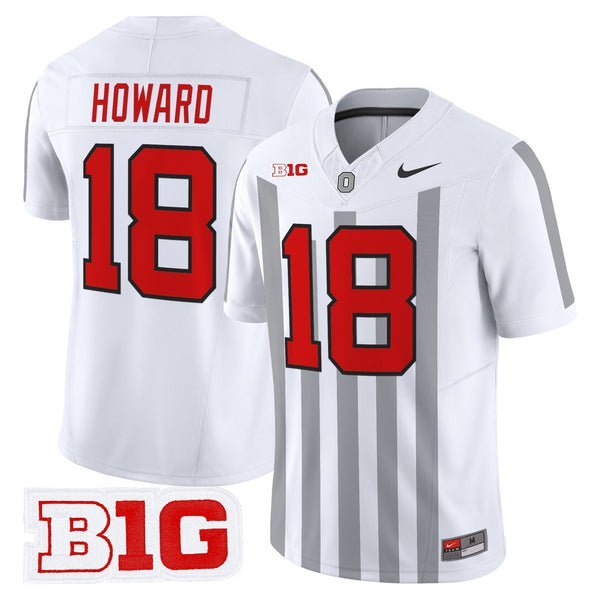 2026 Will Howard #18 Ohio State Buckeyes Throwback Vapor Limited - All ...