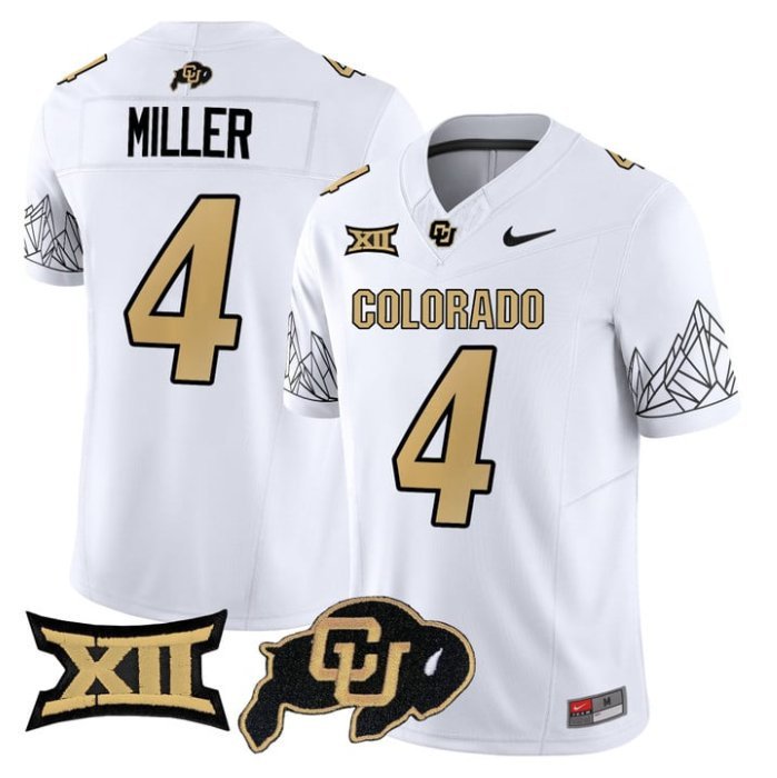 Omarion Miller #4 Colorado Buffaloes 2025 Limited V2 Stitched White