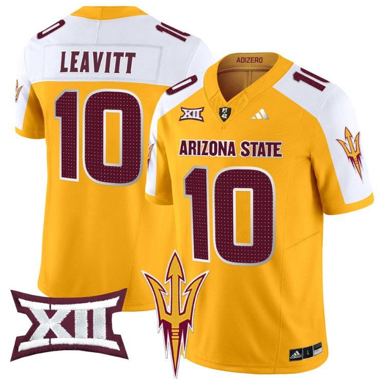 Sam Leavitt #10 Arizona State Sun Devils 2024 Vapor Limited Gold Alternate
