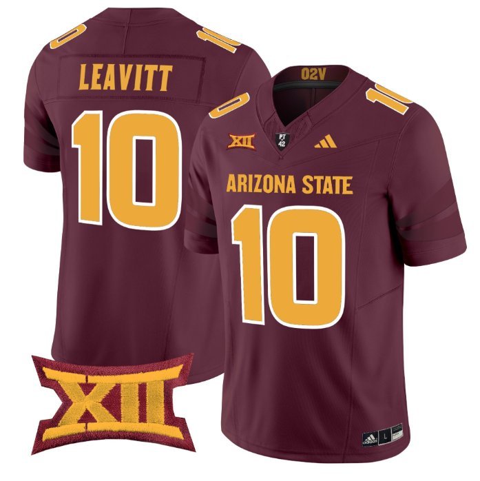 Sam Leavitt #10 Arizona State Sun Devils 2025 Limited Stitched Maroon