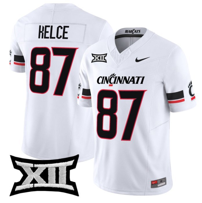 Travis Kelce #87 Cincinnati Bearcats 2025 Vapor Limited Stitched White