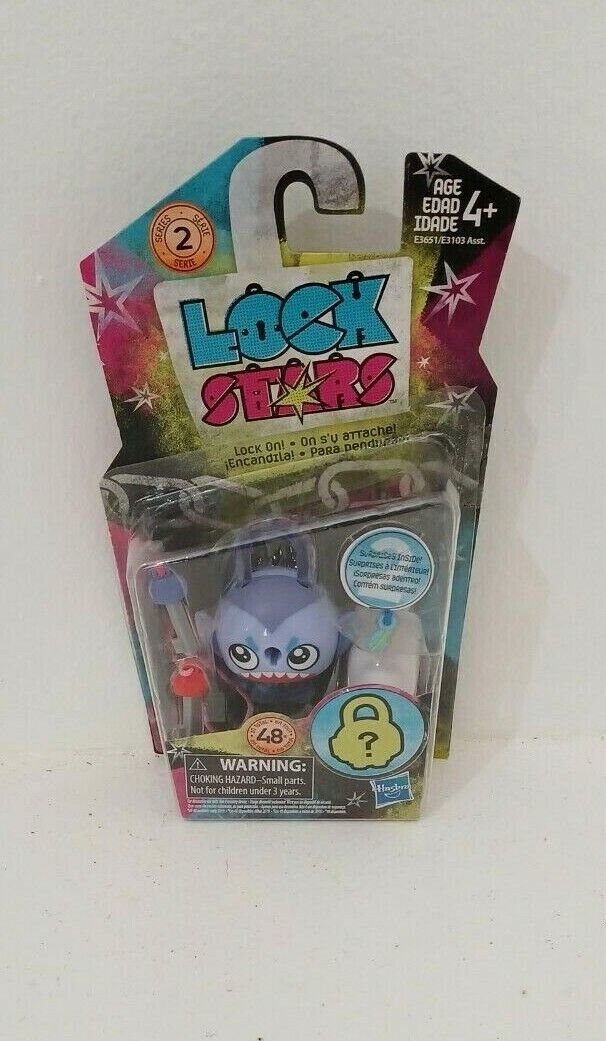 2017 HASBRO LOCK STARS LOCK SERIES 2 SHARK + SURPRISE TOY NEW 4+ YR