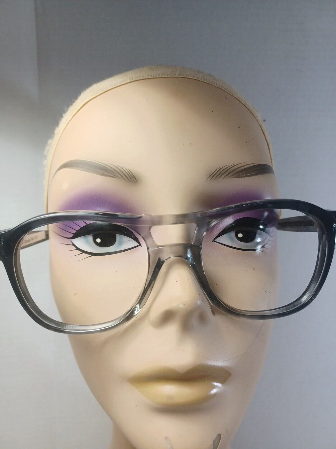 Vtg Titmus charcoal mist Cross Eyeglass Frames Glasses 287