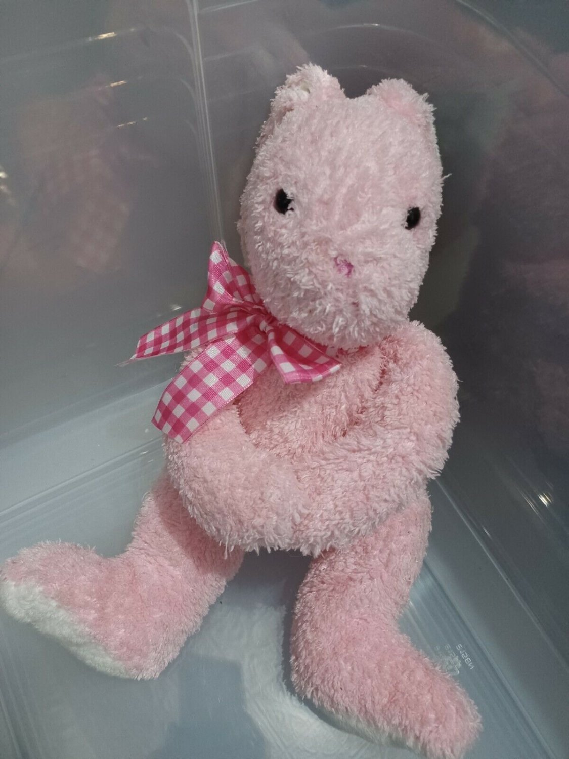 Mine alone Pink Rabbit Plush Bunny 19" Long Ears Stuffed Animal pink