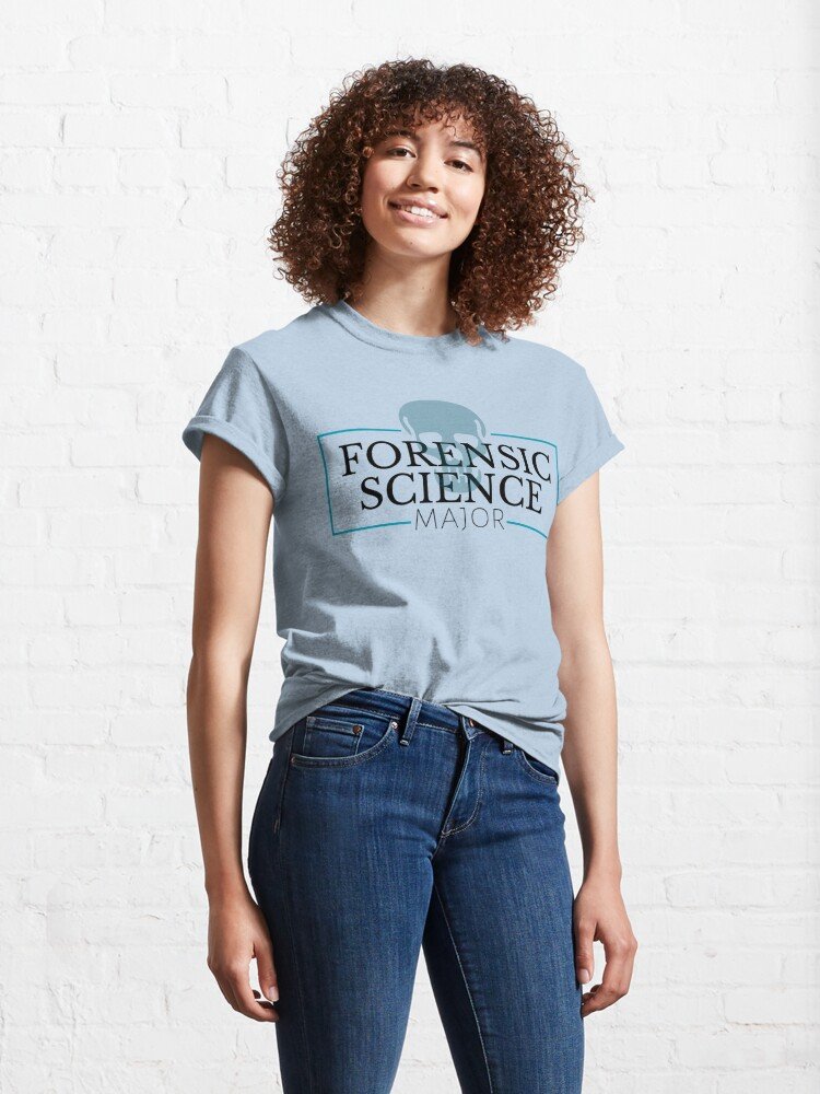 Forensic Science Major Sticker for Students Classic T-Shirt