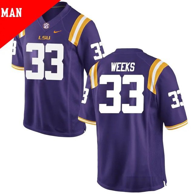 LSU Tigers West Weeks #33 2026 Jersey