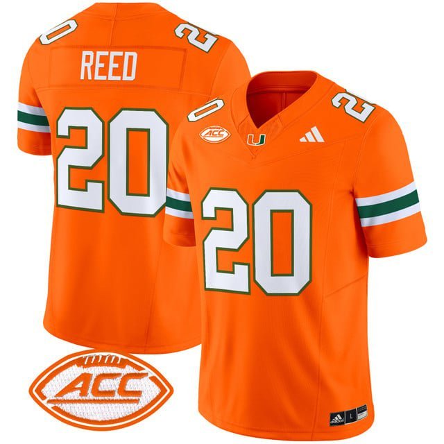 Ed Reed #20 Miami Hurricanes 2026 Vapor Football Limited Orange - All ...