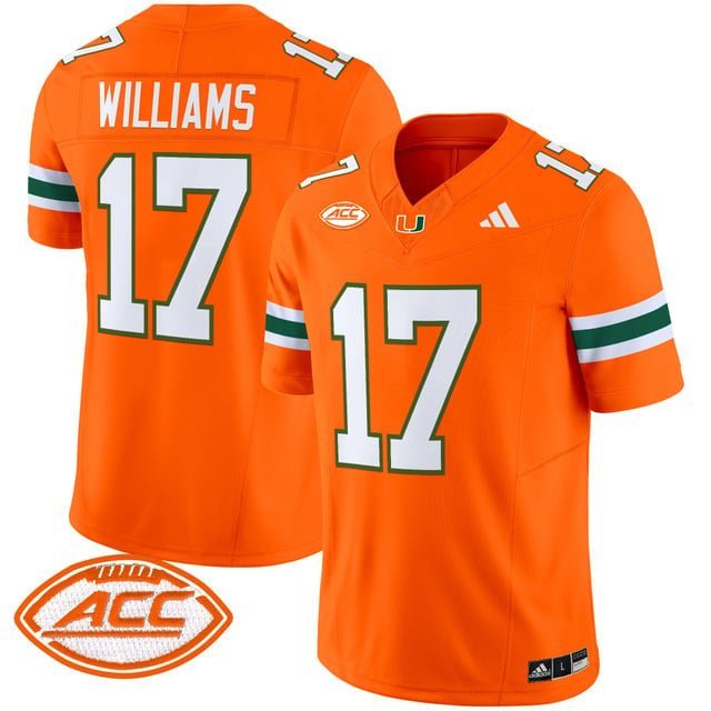 Emory Williams #17 Miami Hurricanes 2026 Vapor Football Limited Orange ...