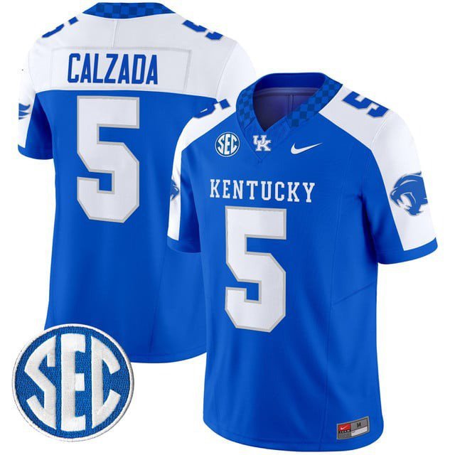 Zach Calzada #5 Kentucky Wildcats 2026 Vapor Football Limited Stitched ...