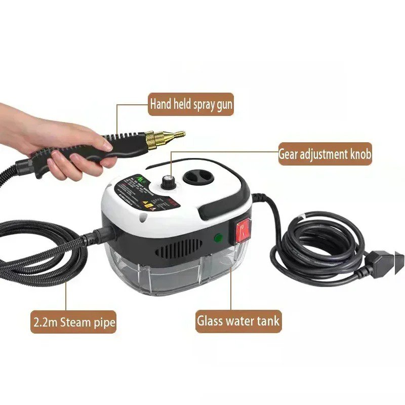 2500W Portable Steam Cleaner Sterilization Pressure Jet Washer Machine ...