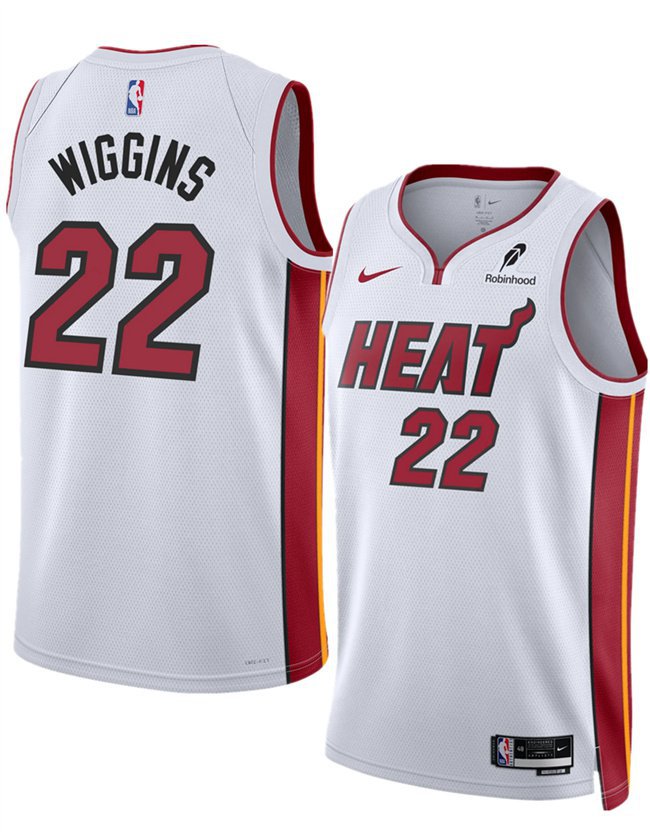 & Miami Heat 22 Andrew Wiggins White 2025 Association Swingman Basketbal