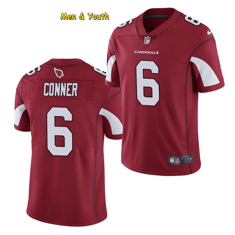 & Football Team Uniform #6 James Conner s Player Game Cardinal League Shi