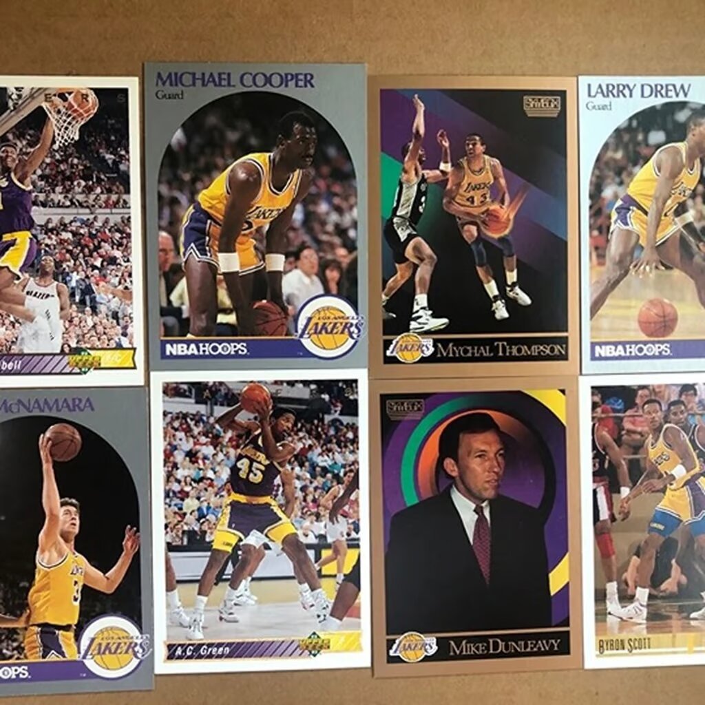 Los Angeles lakers 8 cards basketball lot sale