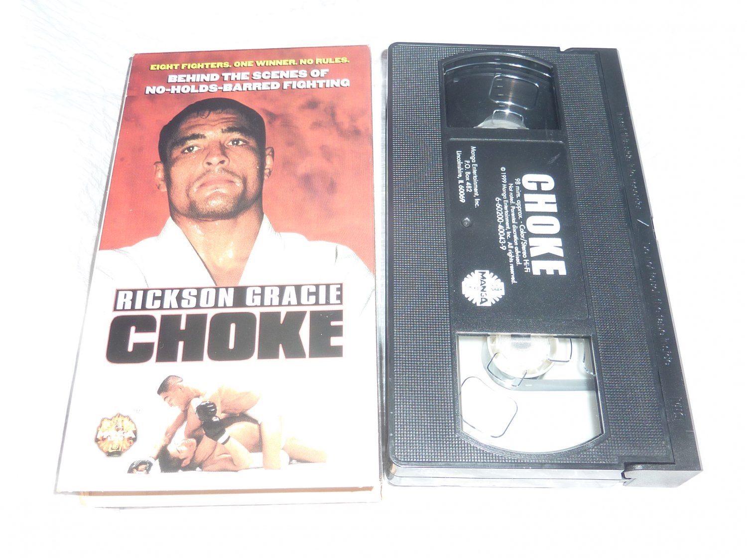 CHOKE VHS Rickson Gracie MANGA Video MMA Karate JuiJitstu Martial Arts