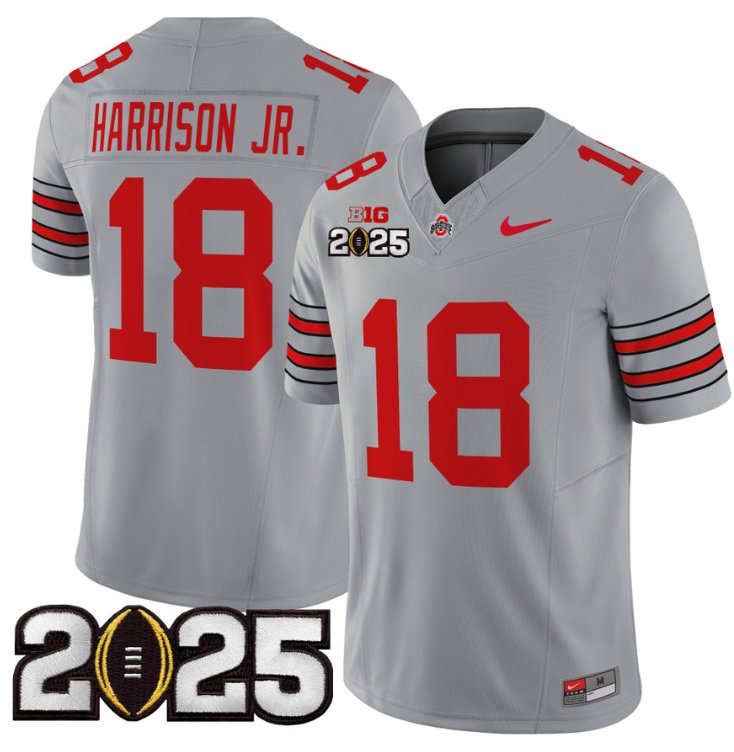 Marvin Harrison Jr Jersey #18 Ohio State 'Heritage Stripe' 2025 CFP ...