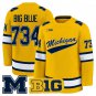 Big Blue Jersey #734 Michigan Wolverines 2025-26 Premium Stitched Maize