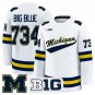 Big Blue Jersey #734 Michigan Wolverines 2025-26 Premium Stitched White