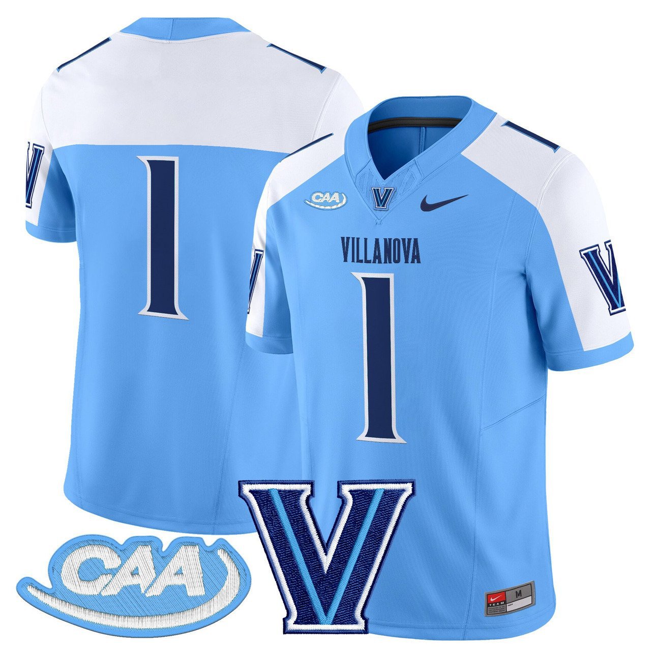 Team Jersey #1 Villanova Wildcats 2025 Vapor Limited Stitched Blue A.lter
