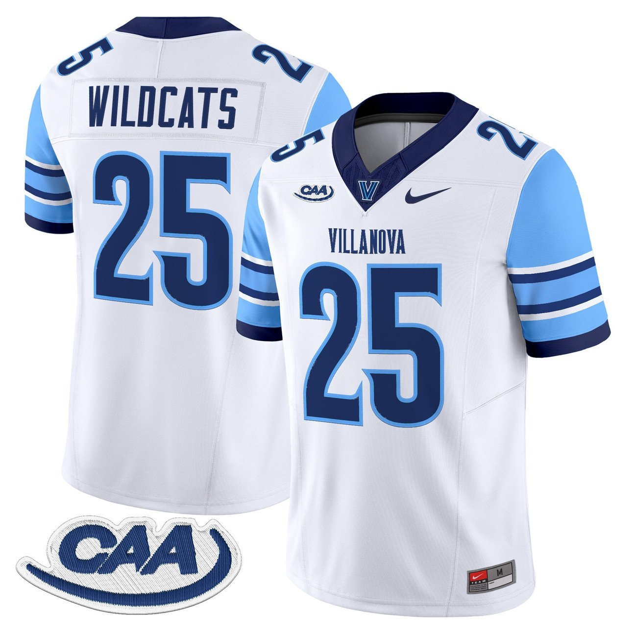 Wildcats Jersey #25 Villanova Wildcats 2025 Vapor Limited Stitched White