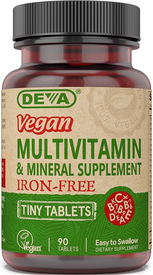 DEVA Tiny Tablets Vegan Multivitamins for Women & Men