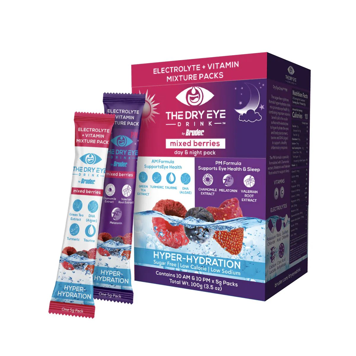 Dry Eye Drink™ Complete Set – Daytime & PM Hydration for Dry Eyes ...