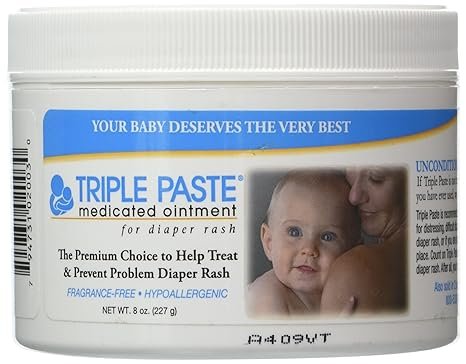 Triple Paste Medicated Ointment for Diaper Rash, Fragrance Free ...