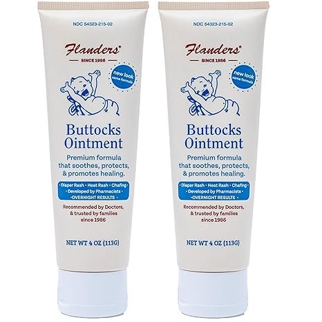 Flanders Buttocks Ointment - Diaper Rash Cream for Treatment ...