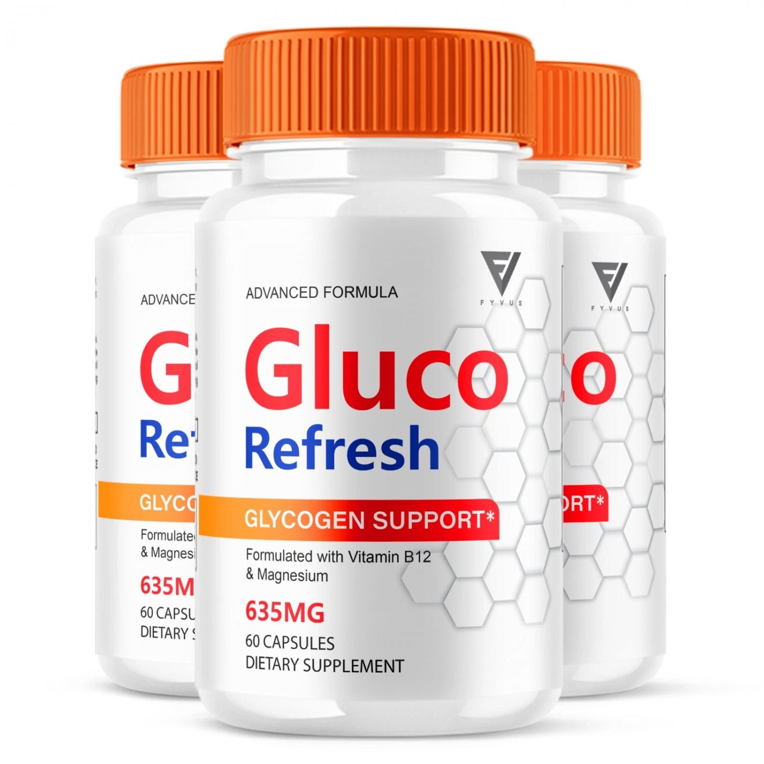 (3 Pack) Gluco Refresh Glycogen Support Supplement GlucoRefresh (180 ...