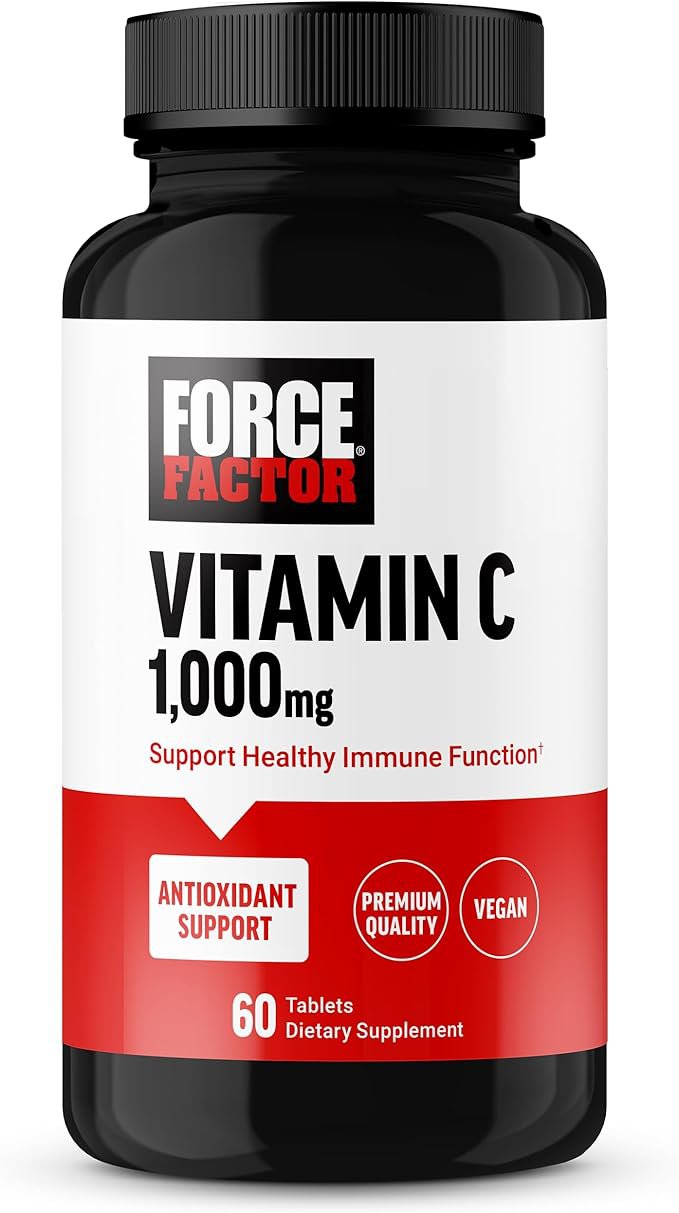 FORCE FACTOR Vitamin C 1000mg Immune Support Supplement, Vitamin C Supplement