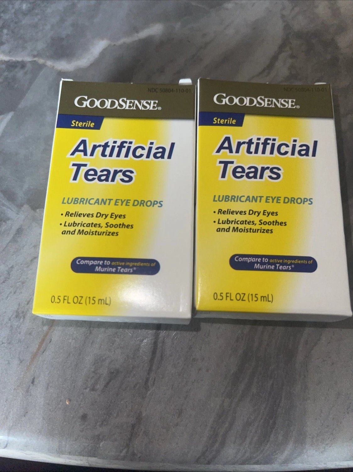 2-pack Goodsense Sterile Artificial Tears Lubricant Eye Drops Dry Eye ...