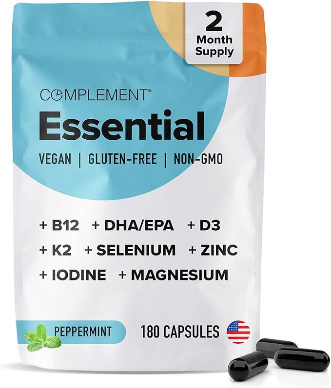 Complement Essential Vegan Multivitamin for Men & Women (60 Servings ...
