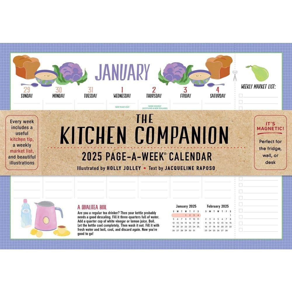 Kitchen Companion 2025 Wall Calendar